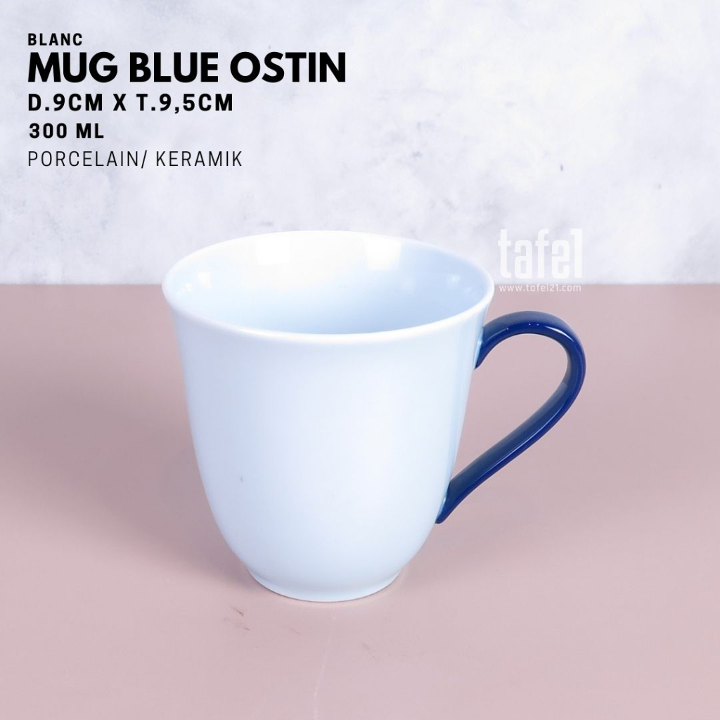 Jual Mug Keramik Blue Ostin 330 ml | Shopee Indonesia