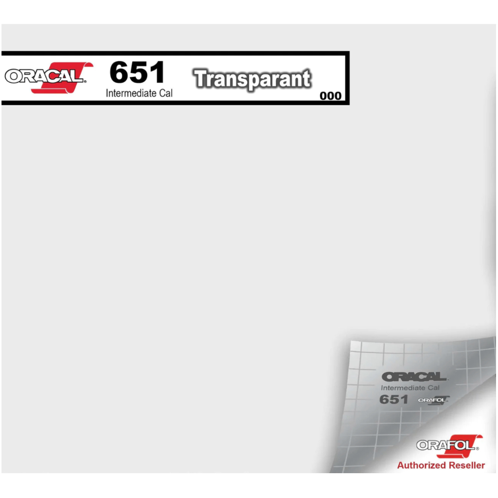 Jual Stiker Oracal Bening 651 - 000 Clear Transparent Glossy / Matte ...