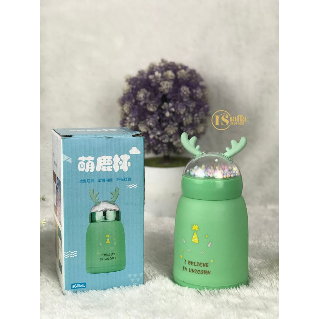 Jual Botol Minum Anak Karakter Rusa Botol Kaca Tumbler Minum Anak ...