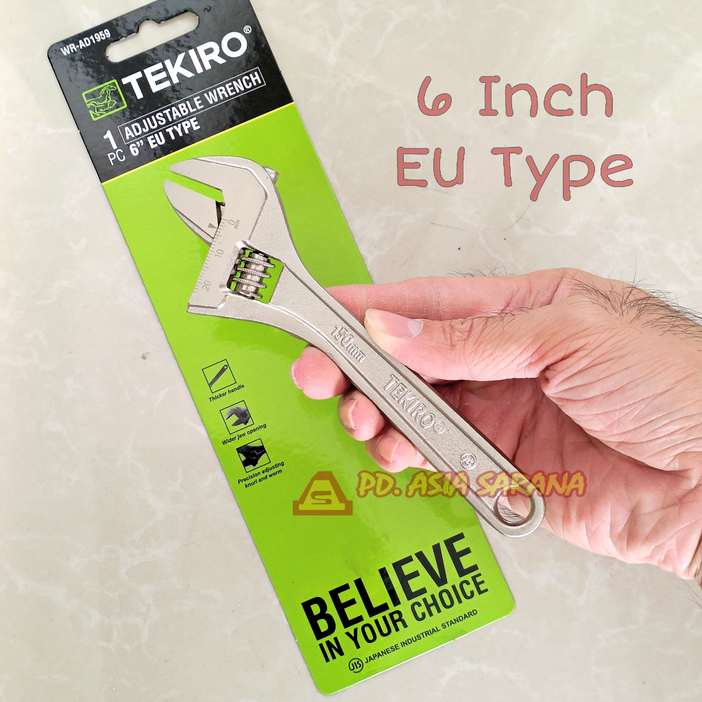 Jual Kunci Inggris 6" Inch Mini TEKIRO WR-AD1959 Adjustable Wrench ...