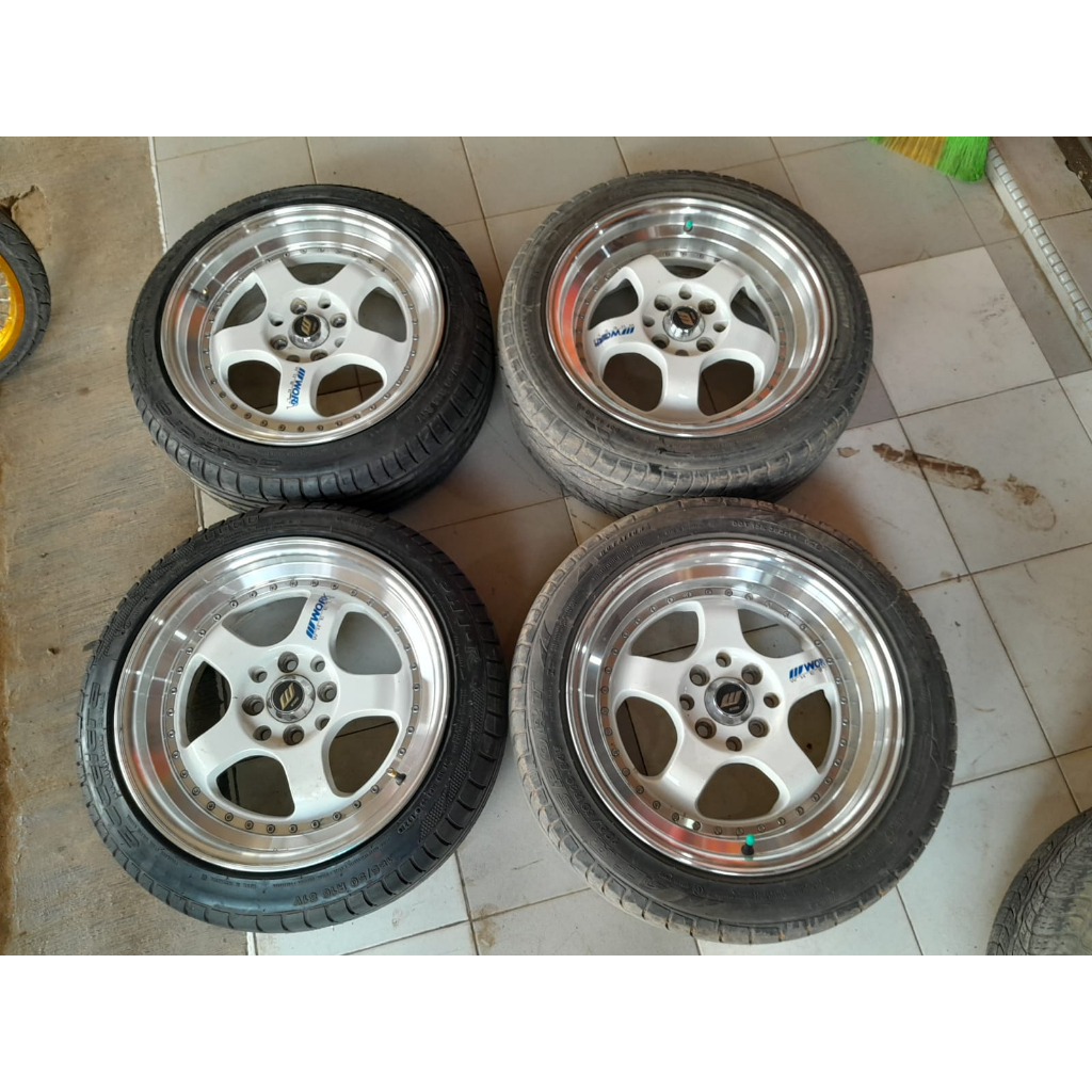 Jual VELG RACING MODEL WORK MEISTER R16X7/8 8X100/114,3 ET38/42 W/P ...