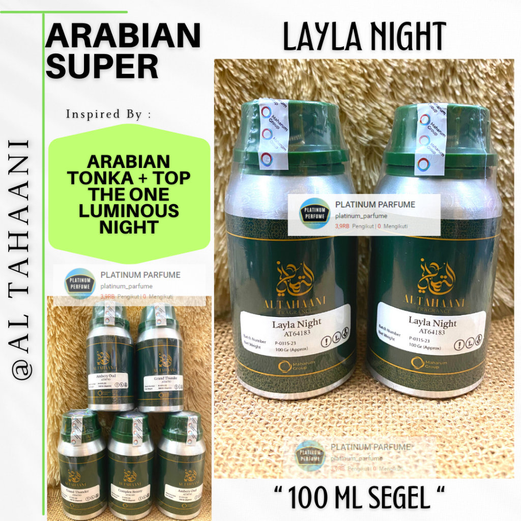 Jual AL TAHAANI - LAYLA NIGHT 100 ML SEGEL - PERFUME - Bibit/Biang Parfum Arab Layla Night ...