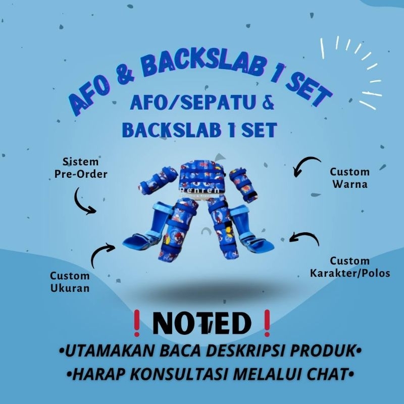 Jual Afo / sepatu koreksi dan backslap satu set badan tangan dan kaki | Shopee Indonesia