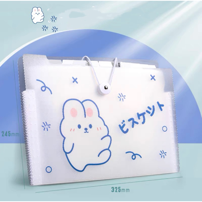 Jual cute multilayer folder document organizer map tempat penyimpanan ...