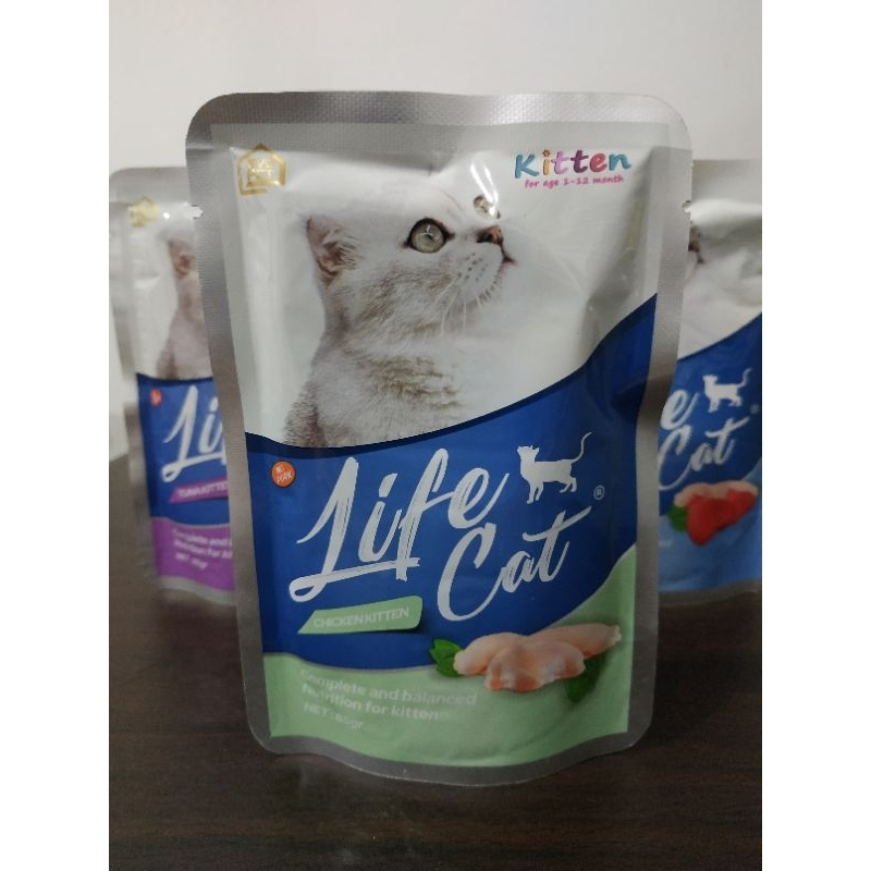 Jual LIFE CAT CHICKEN KITTEN WET FOOD MAKANAN BASAH ANAK KUCING 85GR ...