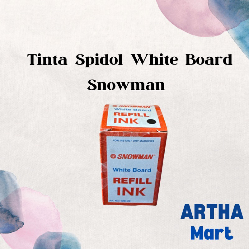 Jual SNOWMAN - Isi Refill Tinta Spidol White Board Marking INK - Pcs ...