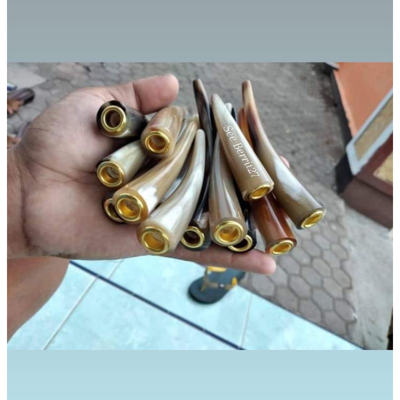 Jual sedotan once pipa pipo pipe bulat pipih gepeng tanduk Portugal ...