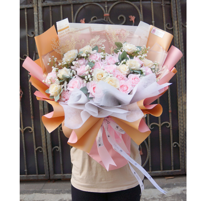 Jual MEGA ARTIFICIAL ROSES BOUQUET - Buket Bunga Mawar Imitasi Size ...