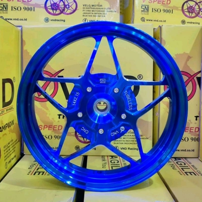 Jual Velg VND V SPEED Vario 110 125 150 160 Beat Scoopy Spacy Genio lebar 185/215-14 | Shopee ...