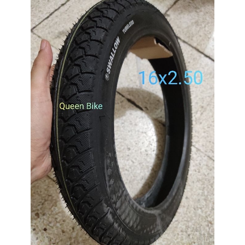 Jual Ban Luar Sepeda Listrik 16x2.50 / 16 x 2.50 E Bike Selis Tubeles SWALLOW | Shopee Indonesia