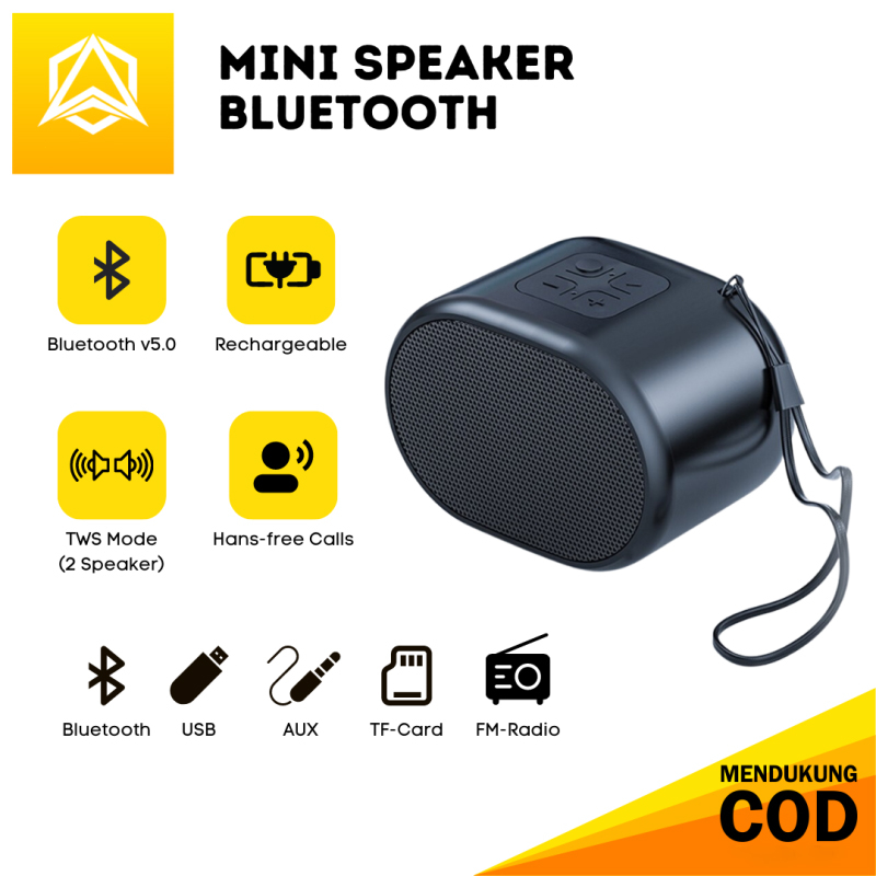 Jual Speaker Bluetooth Mini TWS Music Box BT 5.0 Bass HD Sound Wireless Portable Stereo Alt ...