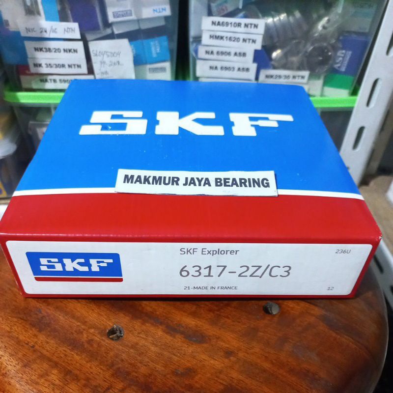Jual BEARING 6317 2Z C3 / 6317 ZZ C3 SKF FRANCE ORIGINAL | Shopee Indonesia