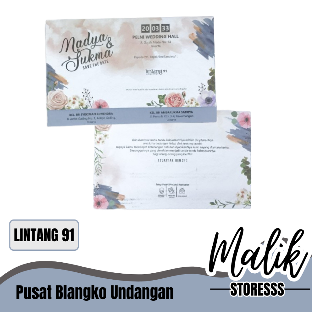 Jual Blangko Undangan Pernikahan Lintang 91 Harga Murah | Shopee Indonesia