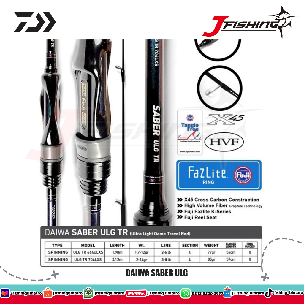 Jual JORAN DAIWA SABER ULG | PILIH UKURAN | Shopee Indonesia