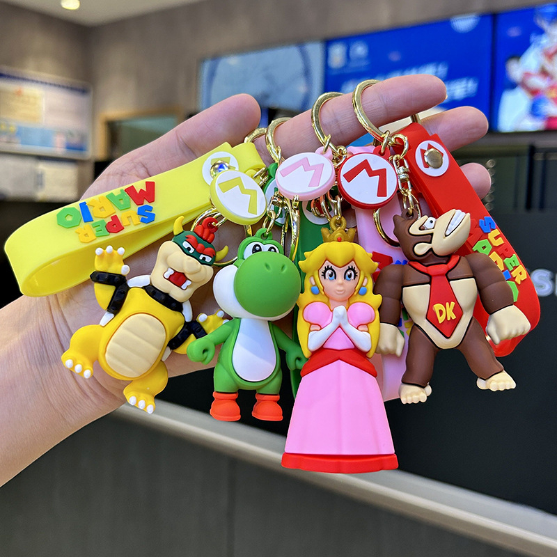 Jual Gantungan Kunci Mario Bros Keychain Boneka Kartun Karakter Mario ...