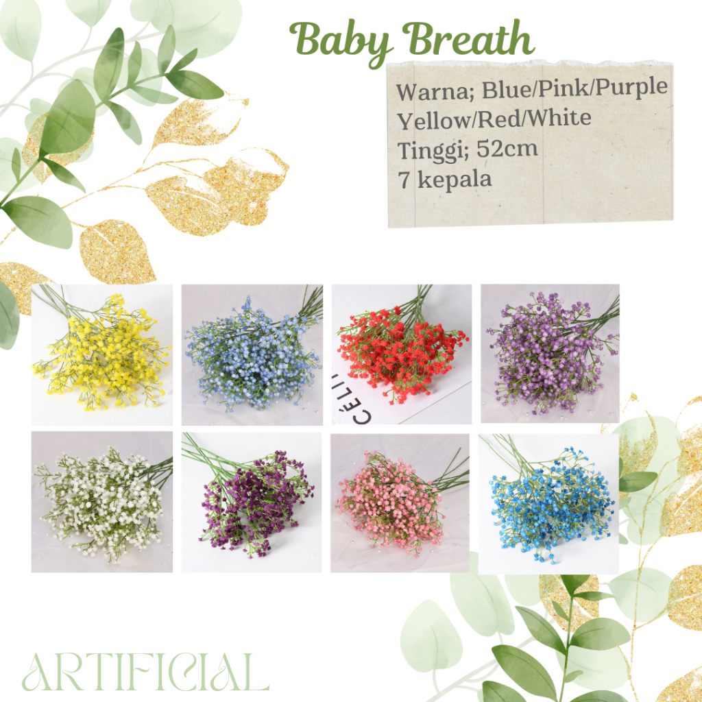 Jual Bunga Artificial Premium Bunga Baby Breath | Shopee Indonesia