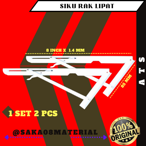 Jual JUAL SIKU RAK LIPAT 8 INCH 10 INCH ATS ORIGINAL TERBARU / SIKU ...