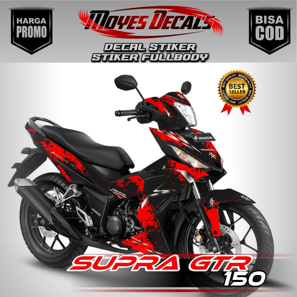 Jual Decal Supra GTR 150 Motif Hayabusa - Stiker Fullbody GTR 150 ...