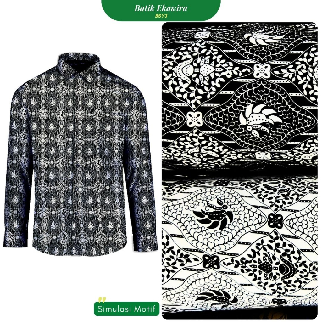 Jual Kain Batik Bsy Polyester Lembut Motif Premium Halus Murah Meteran ...