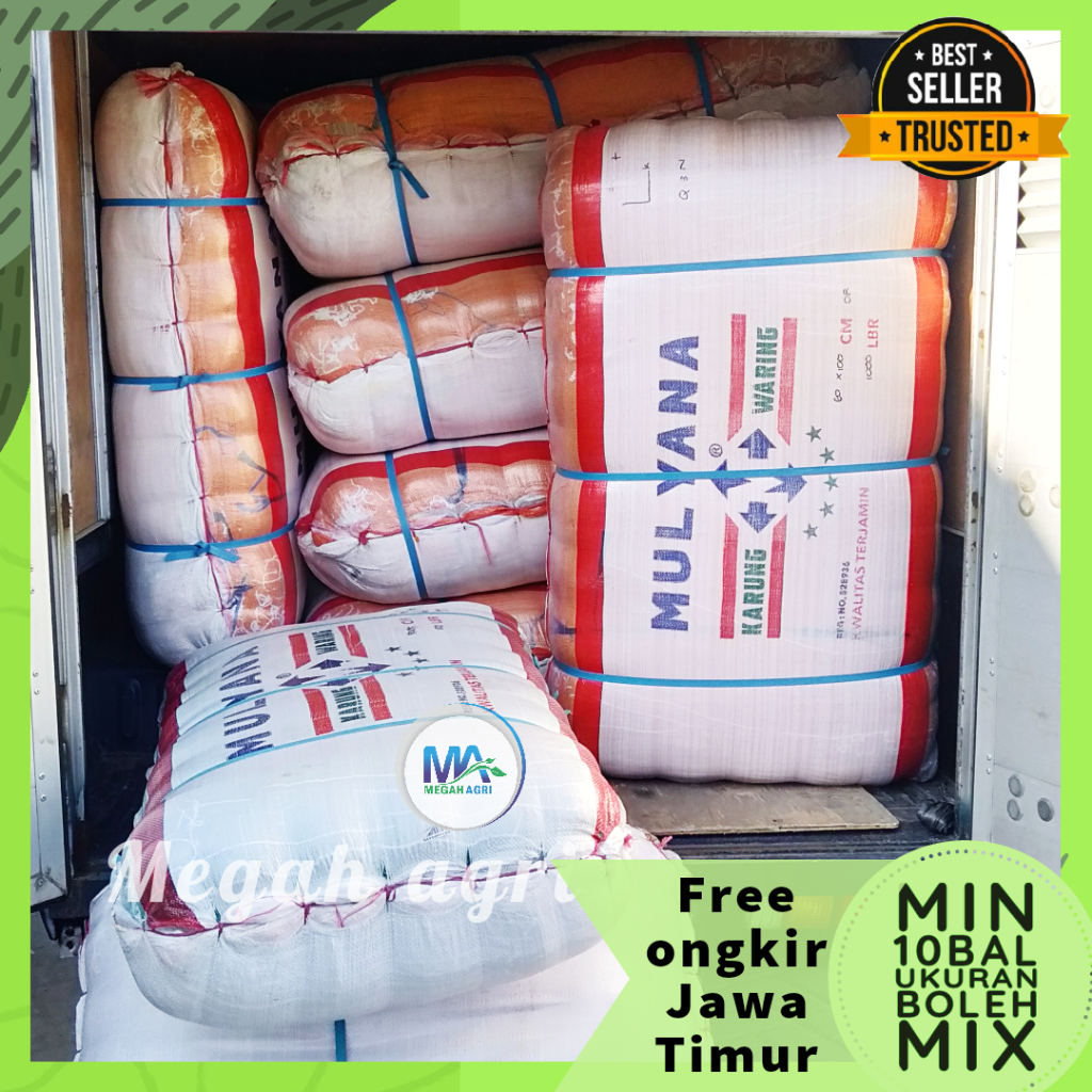 Jual GROSIR WARING SAYUR / JARING KARUNG SAYUR MULYANA 60X100CM 1BAL ...