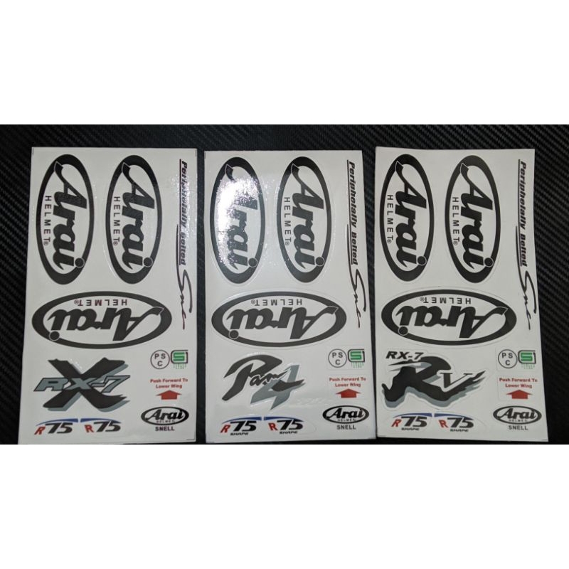 Jual STICKER STICKER SET STICKER ARAI/STICKER HELM ARAI | Shopee Indonesia