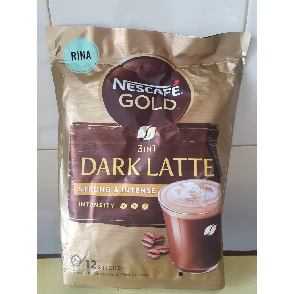 Jual Nescafe Gold Dark Latte 3 in 1 Tanpa Ampas | Shopee Indonesia