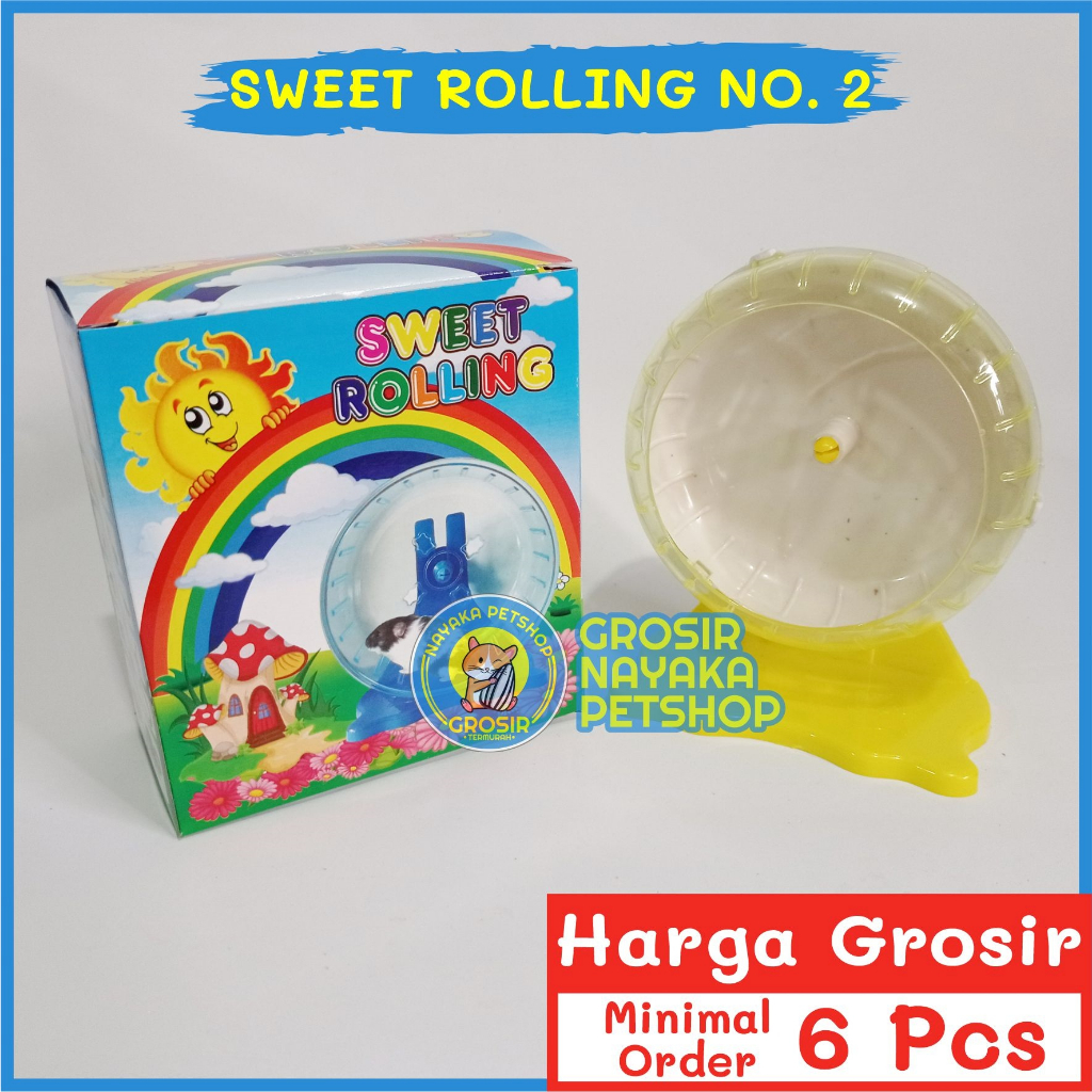 Jual NAYAKA GROSIR Sweet Rolling No 2 Roda Hamster Kincir Jogging Ball ...