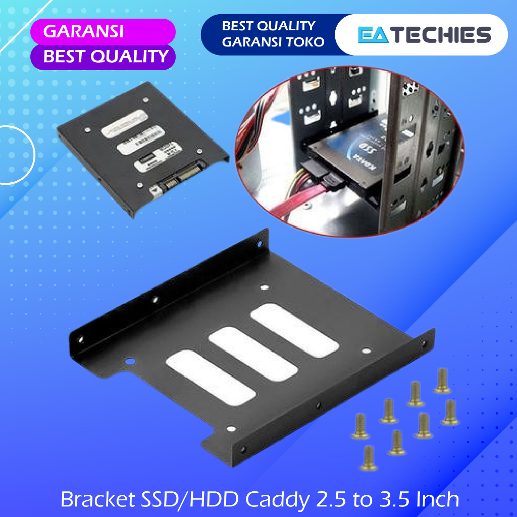 Jual Bracket SSD/HDD Caddy 2.5 to 3.5 Inch (Internal Docking Converter ...
