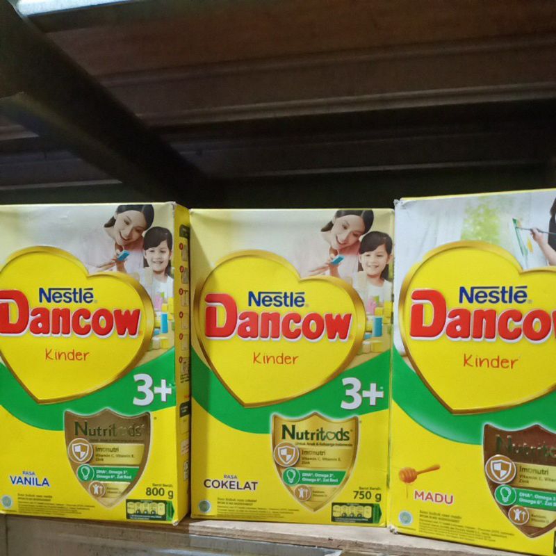 Jual Dancow 3+ madu ,vnila ,coklat 800g/750g book bagus | Shopee Indonesia