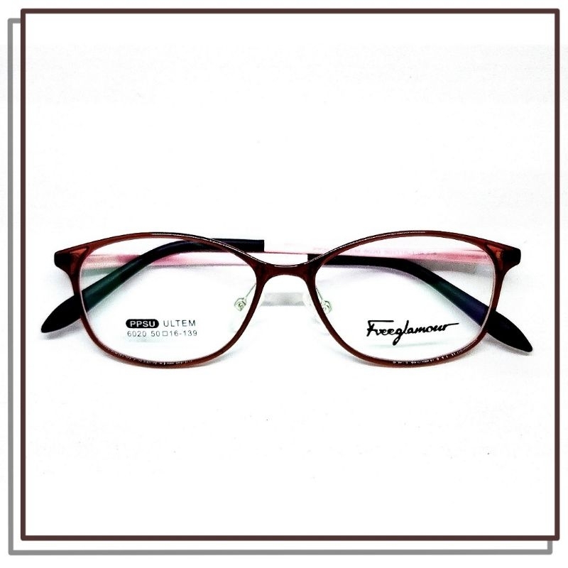 Jual FRAME KACAMATA PLASTIK FVER GLAMOUR 6020 Model Mata Kucing CAT EYE ...