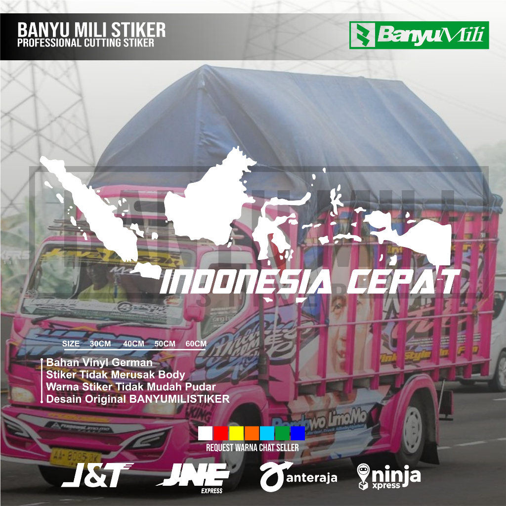 Jual Stiker kaca truk indonesia cepat stiker variasi kaca mobil pickup ...