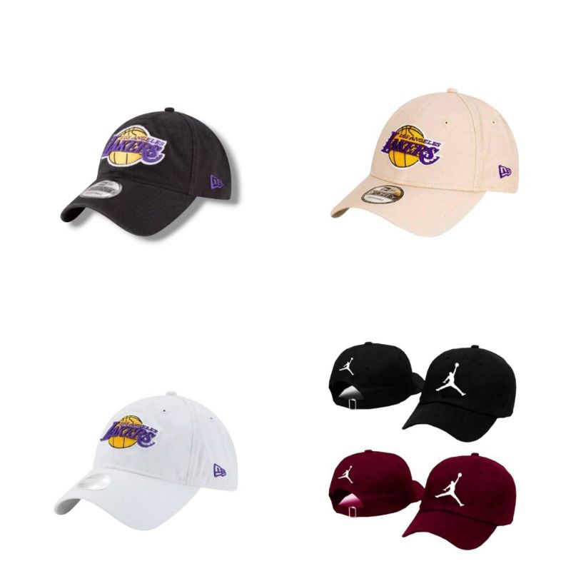 Jual Topi Baseball Cap Pria All Logo Lakers Jordan NB Topi Basket NBA ...