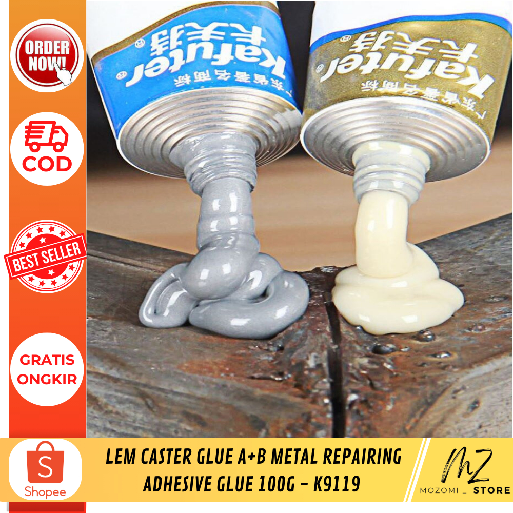 Jual Lem Caster Glue A+B Metal Repairing Adhesive Glue 100g - K9119 ...