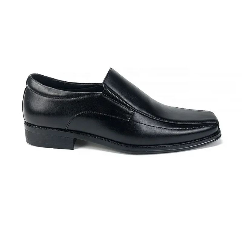 Jual Finetic Sepatu Pantofel Oxford Pria Kulit Hitam Polos Model Slop ...