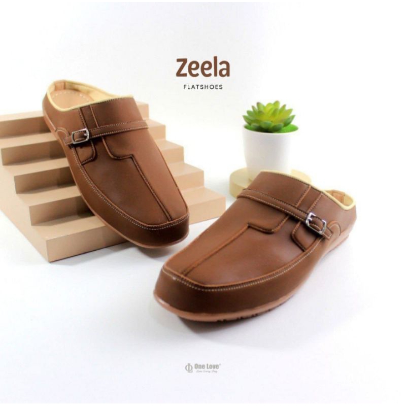 Jual Sepatu ZEELA Tutong Mocca Anti air (sepatu wanita) | Shopee Indonesia