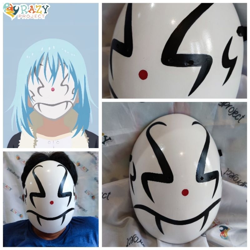 Jual Rimuru Tempest Tensei Shitara Slime Datta Ken Mask Topeng Kayu ...