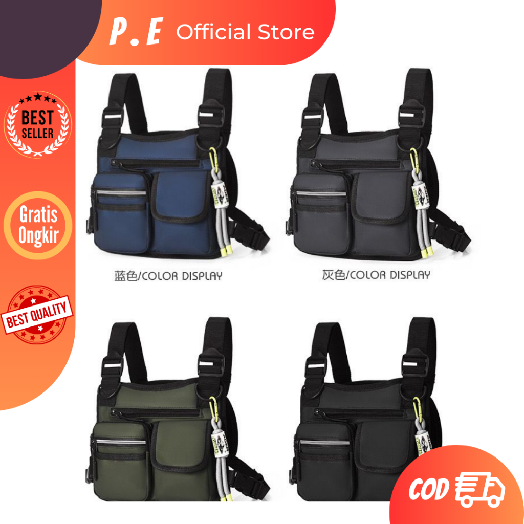 Jual Tas Pria Simple Tas Rompi Chest Bag Tas Dada Pria TD2220 | Shopee ...