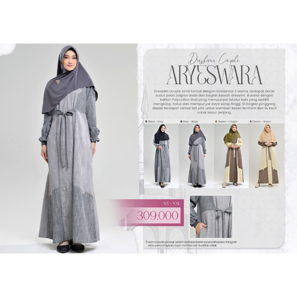 Jual Rabbani - Dresslim Couple Aryeswara / Gamis Dresslim Rabbani ...