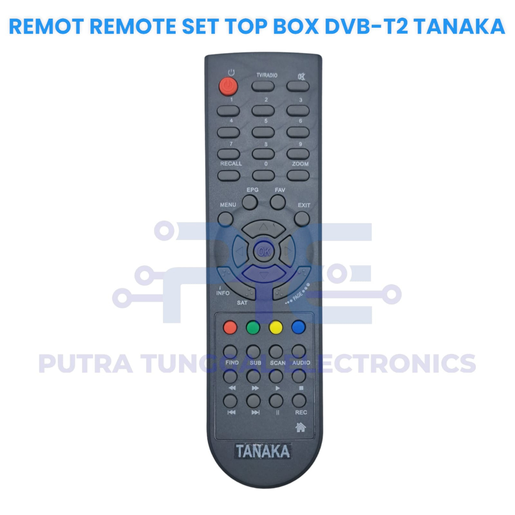 Jual REMOT REMOTE SET TOP BOX DVB-T2 TANAKA | Shopee Indonesia