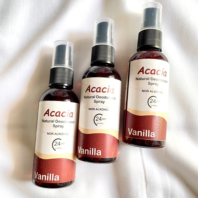 Jual Acacia Air Tawas Natural Deodorant Spray “Vanilla” 60ml | Shopee ...