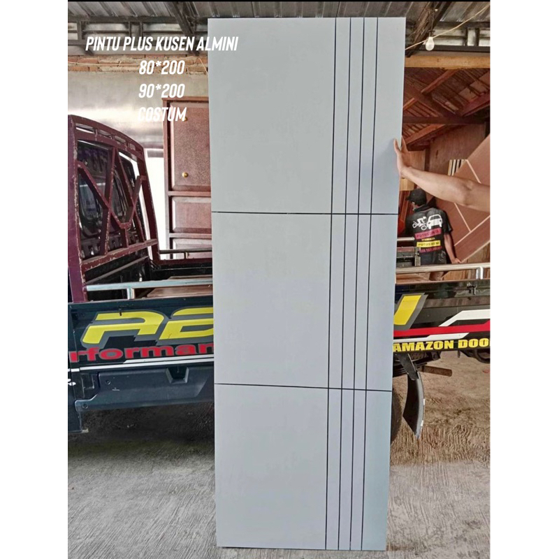 Jual Satu Set Pintu plus Kusen Almini / Pintu Plus Kusen Alumunium ...