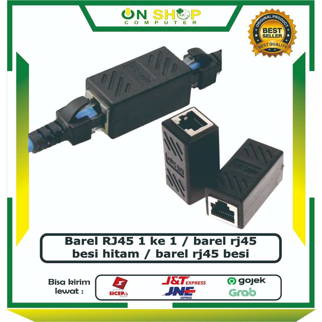 Jual Sambungan Kabel LAN/ Sambungan LAN/ Sambungan RJ45 Barel/Connector ...