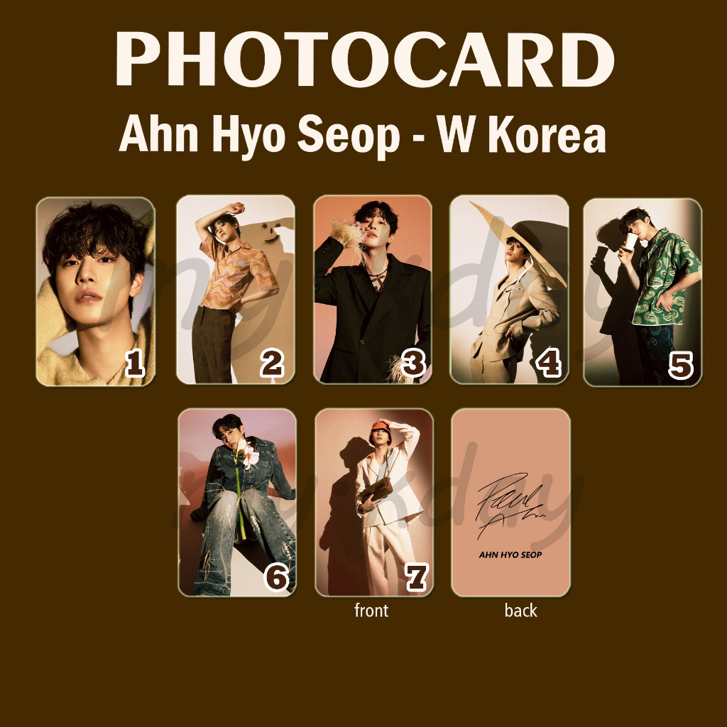 Jual PCA-0179, Photocard Ahn Hyo Seop W Korea 2 sisi | Shopee Indonesia