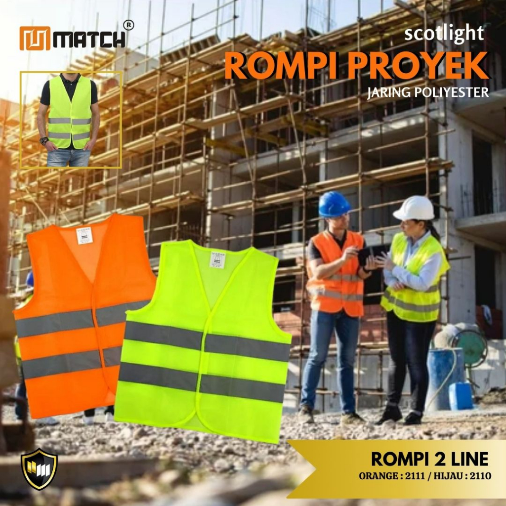 Jual ROMPI PROYEK/ROMPI SAFETY/ROMPI KERJA/ROMPI SCOTLIGHT / Match ...