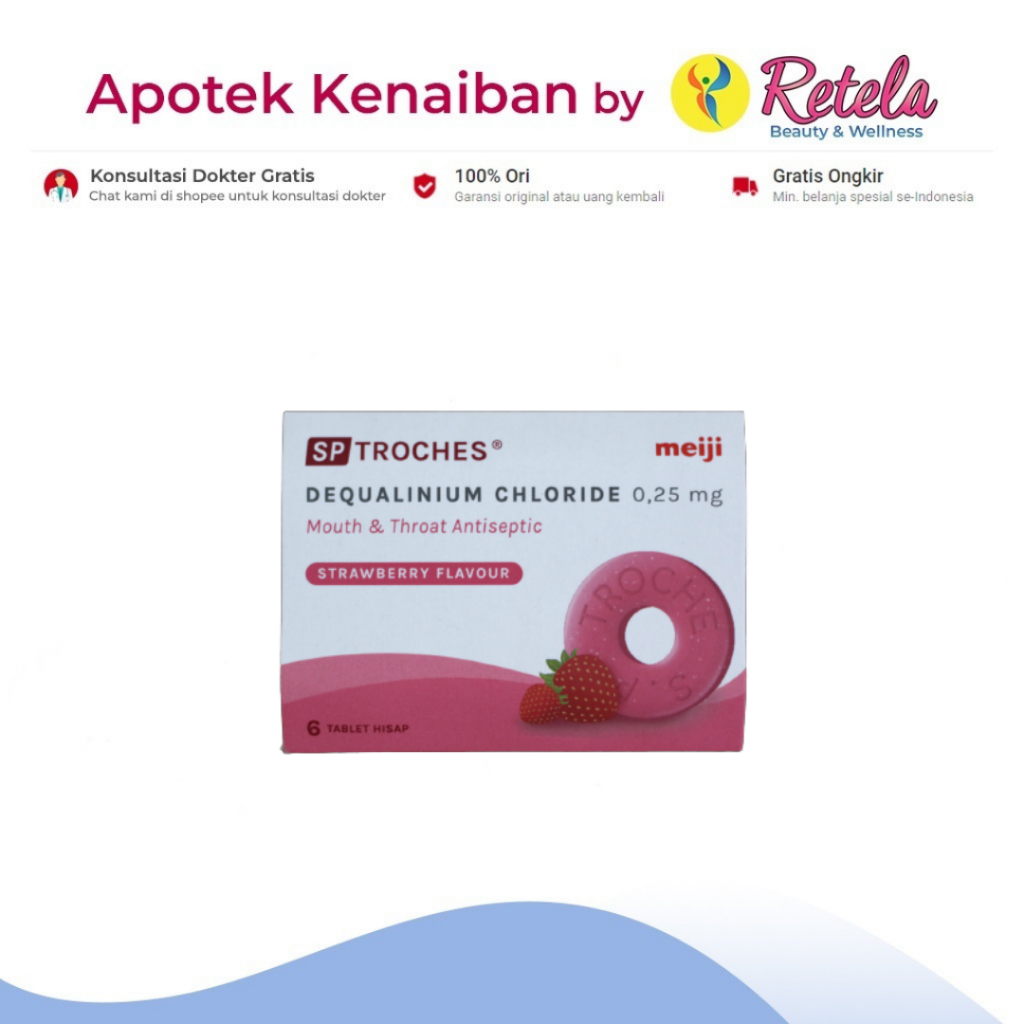 Jual SP TROCHES STRAWBERY 6 TABLET | Shopee Indonesia