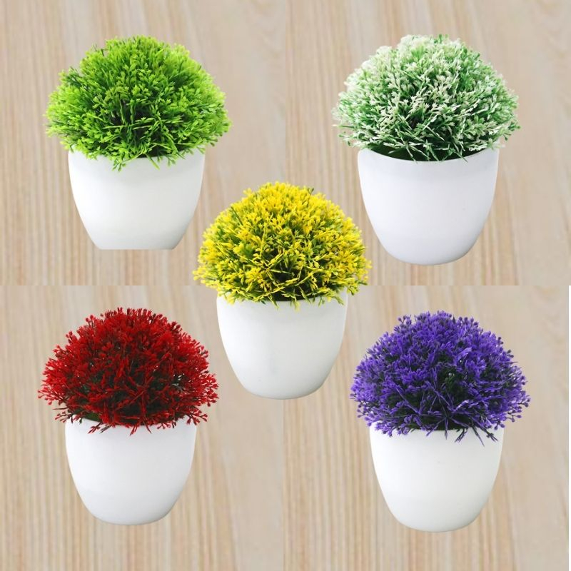 Jual PT41 Pot Tanaman Hias Bunga Hias Plastik Pot Bongsai Artificial ...