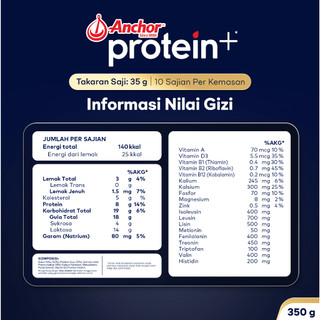Jual Anchor Milk Protein+ Susu Keluarga Original 350g - Susu Bubuk ...