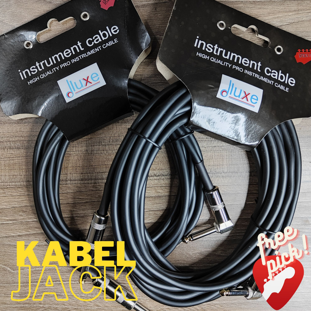 Jual Kabel jack gitar dluxe 3m dan 6m original | Shopee Indonesia