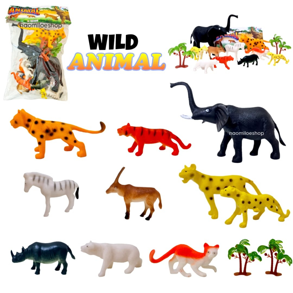 Jual A586 wild animal Figure Hewan Animal Model Toys Koleksi Mainan ...