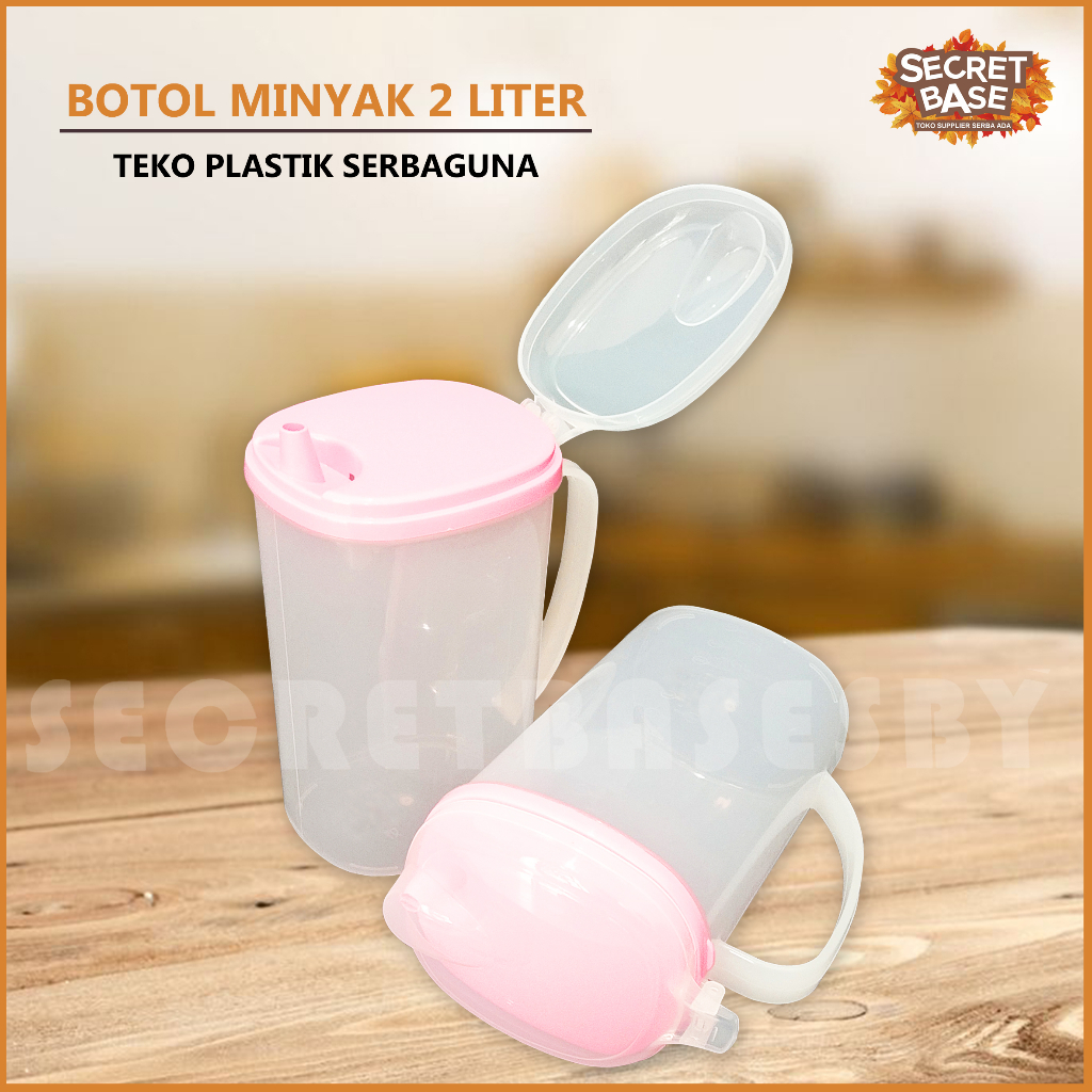 Jual BOTOL MINYAK 2 LITER - Tempat Minyak Goreng / Teko Plastik ...